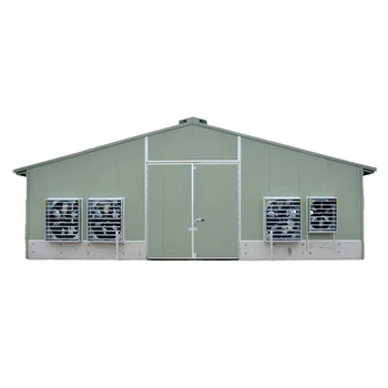 H Beam C Purlin Light Steel Structure Chicken House Design ...