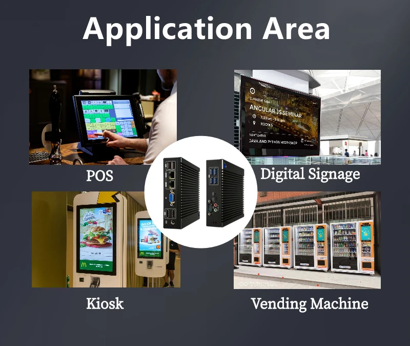 Ultra Compact Edge IOT Fanless Mini PC Workstation N3150