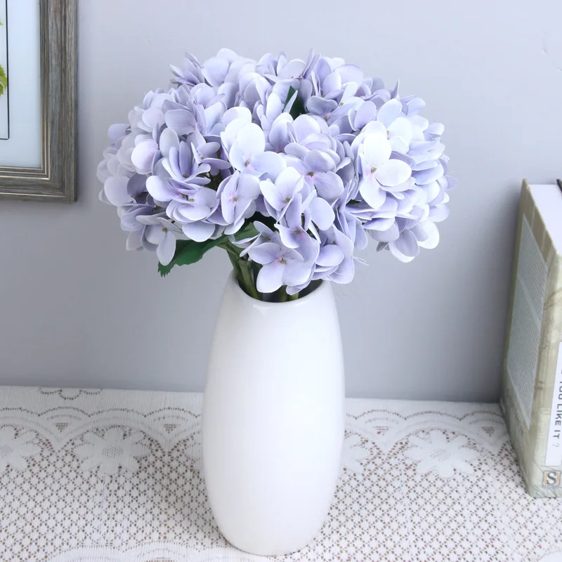 2024 Single Purple Hydrangea Preserved Hydrangea With Stem For Wedding ...
