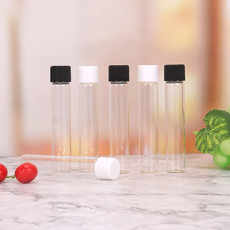 Glass Tube Screw Cap Plastic Lid Glass Tube Vial Glass Tube - Buy ...
