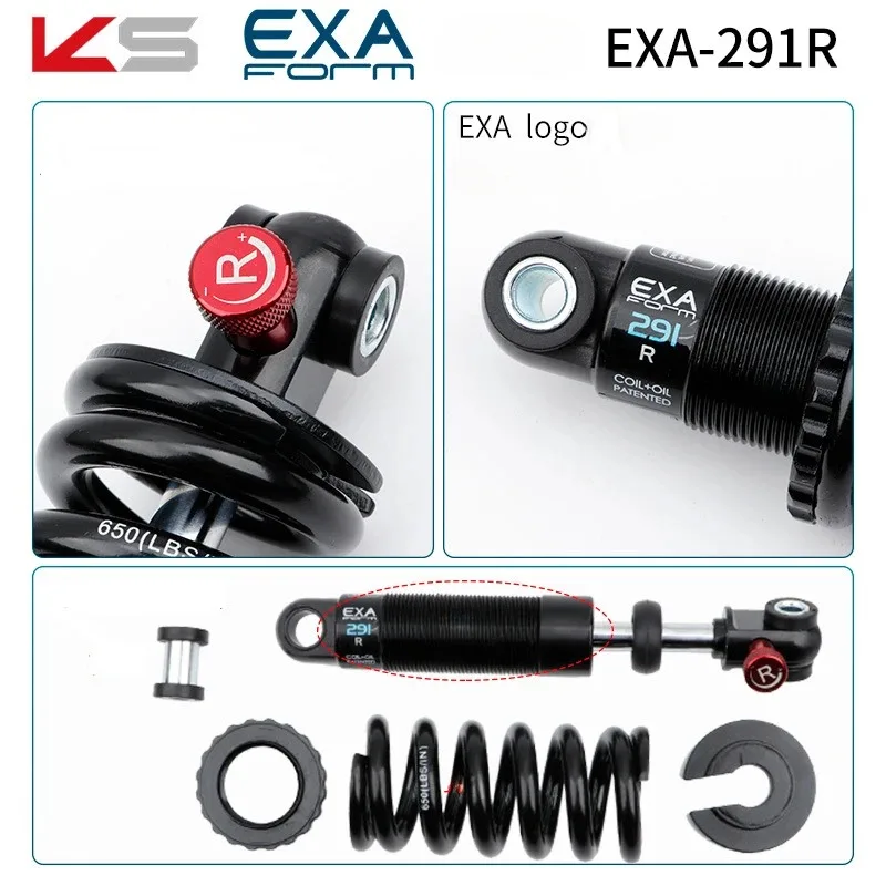 KS EXA Form 291 R Rear Shock Absorber - Adjustable Suspension