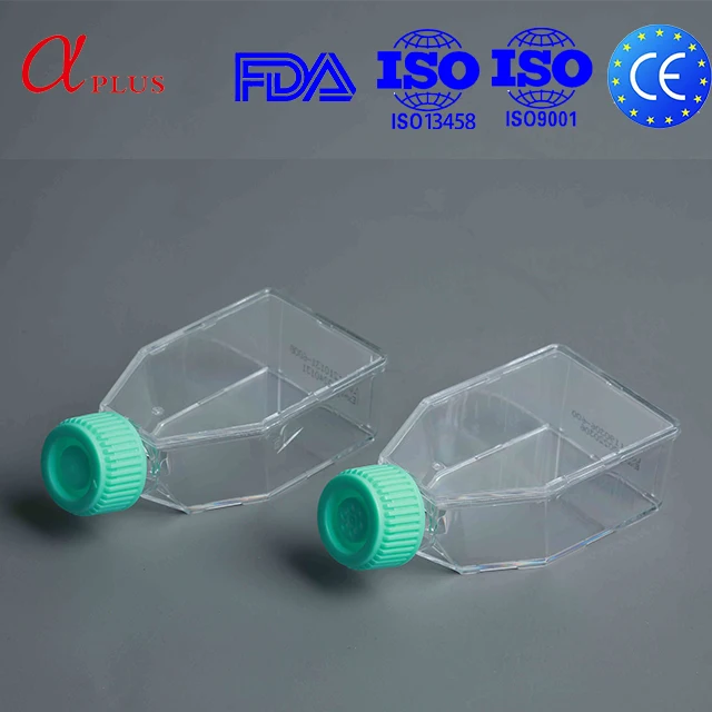 Laboratory Cell Culture Bottle Plug Seal Cap T25 Tc Treated Cell ...