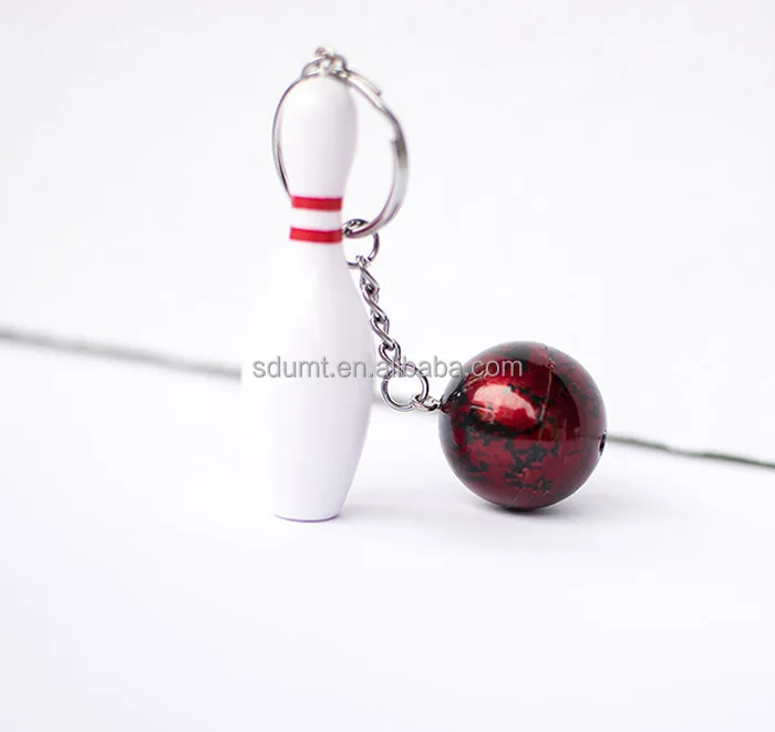 Resin Bowling Key Ring Gifts Bowling Ball Keychain And Bowling Key ...