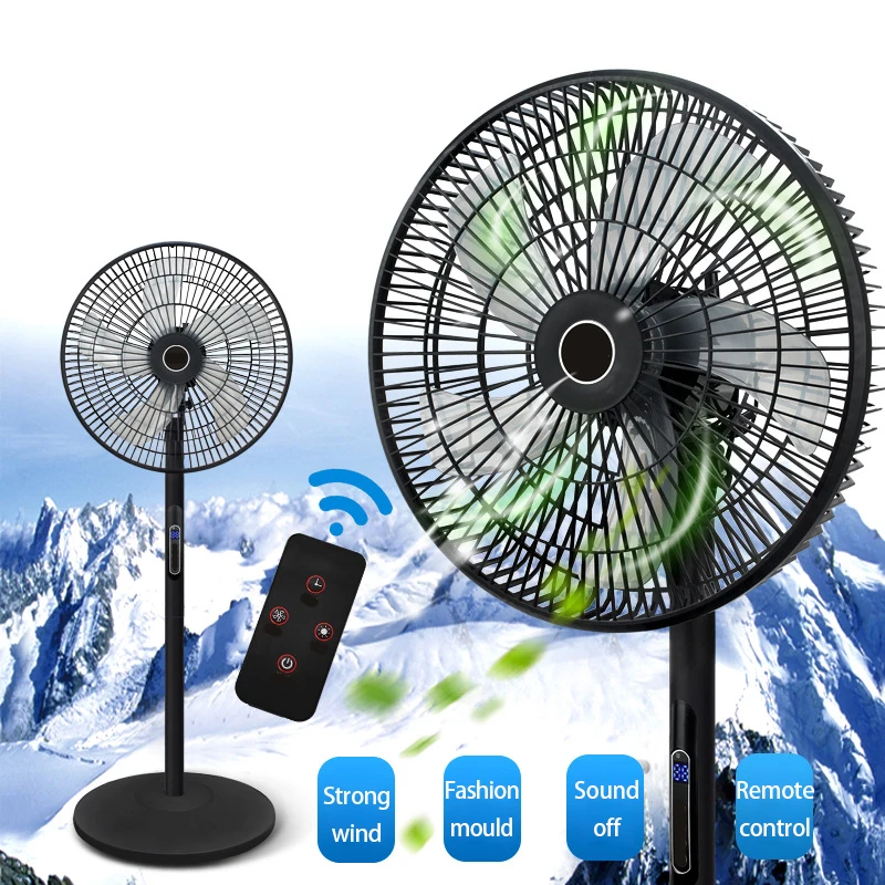 Electric Fan Household 16 Inch Floor Fan Three-dimensional Large Wind ...