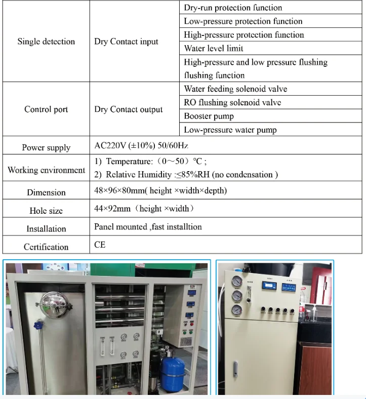 Single Stage RO Controller - Smart PLC for Reverse Osmosis