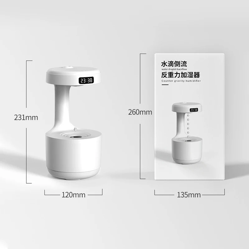 Antigravity Water Drop Humidifier Usb Ultrasonic Levitating Water Aroma ...