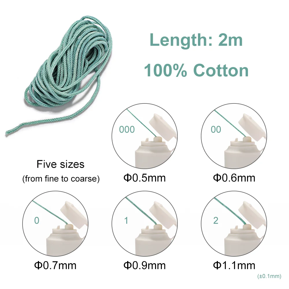 FYYL Gingival Retraction Cord - Knitted Cotton Dental Thread