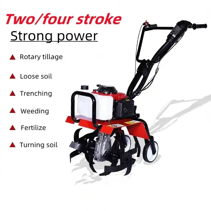High-power Rototiller Multi-functional Cultivator Weeding Ditching Soil ...