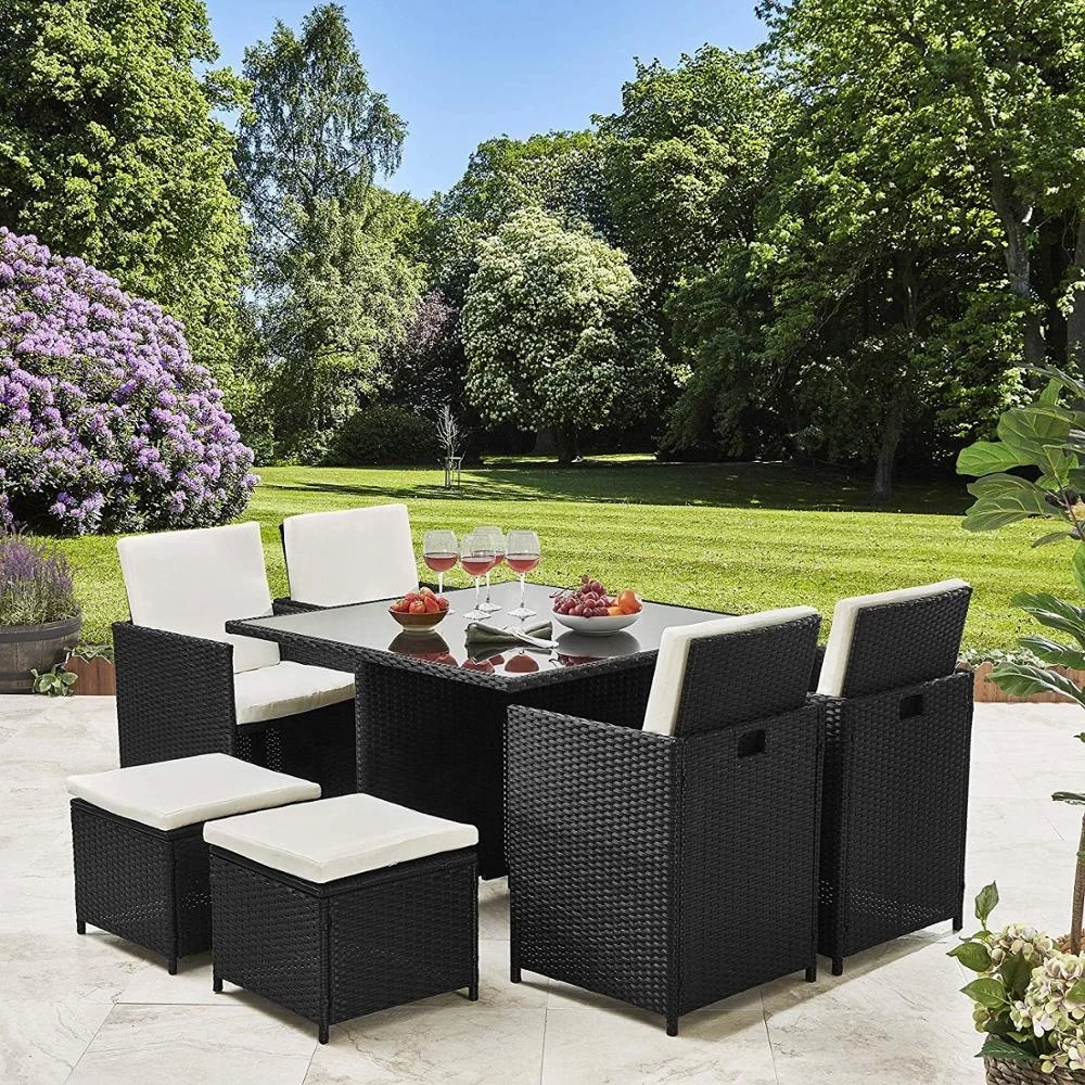Cube 4 seater rattan store