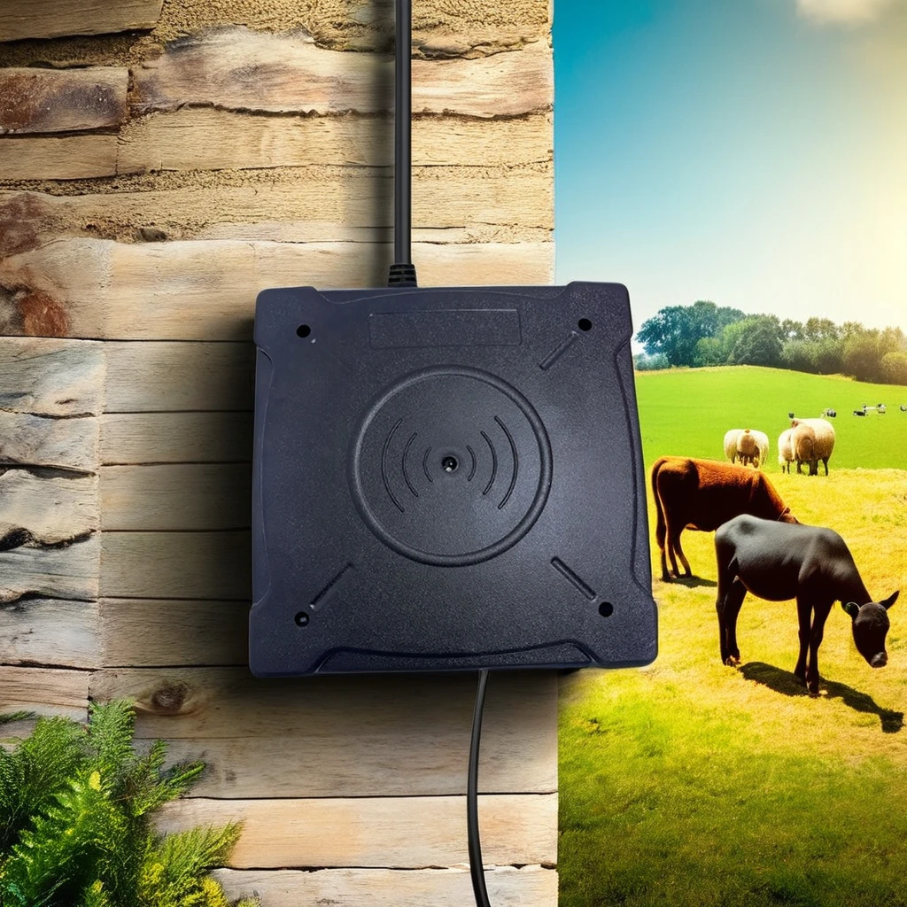 RS485 RS232 Long Range RFID Animal Ear Tag FDX-B Reader for Cattle ...