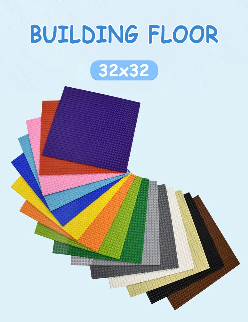 16/32/50 Dots Classic Base Plates Straight Crossroad Curve Plate ...