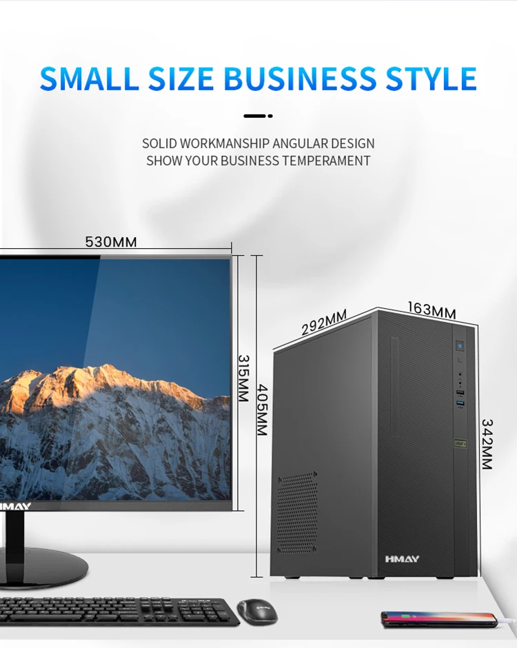 Hmay New Model 23.8" Desktop Computer I3 Core 6835 B760 Chipset With 512gb/1tb Hard Drive 16gb ...