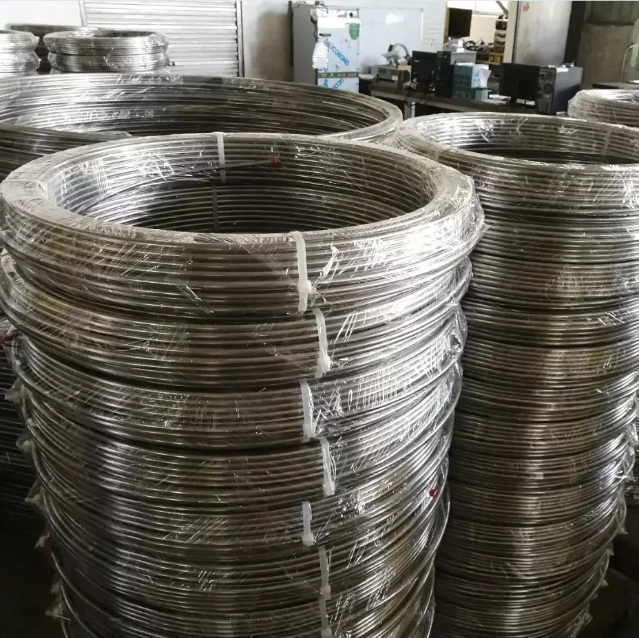 304 Stainless Steel Capillary Pipes and Tubes in Coil