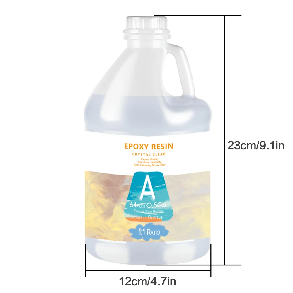 Custom Label Packing 1 Gal Epoxy Resin Kit Crystal Clear Resin And ...