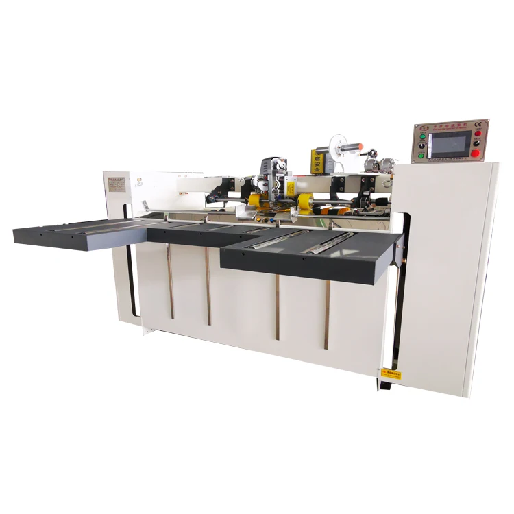 High Speed Semi Automatic Corrugated Cardboard Nailing Stitching Box ...