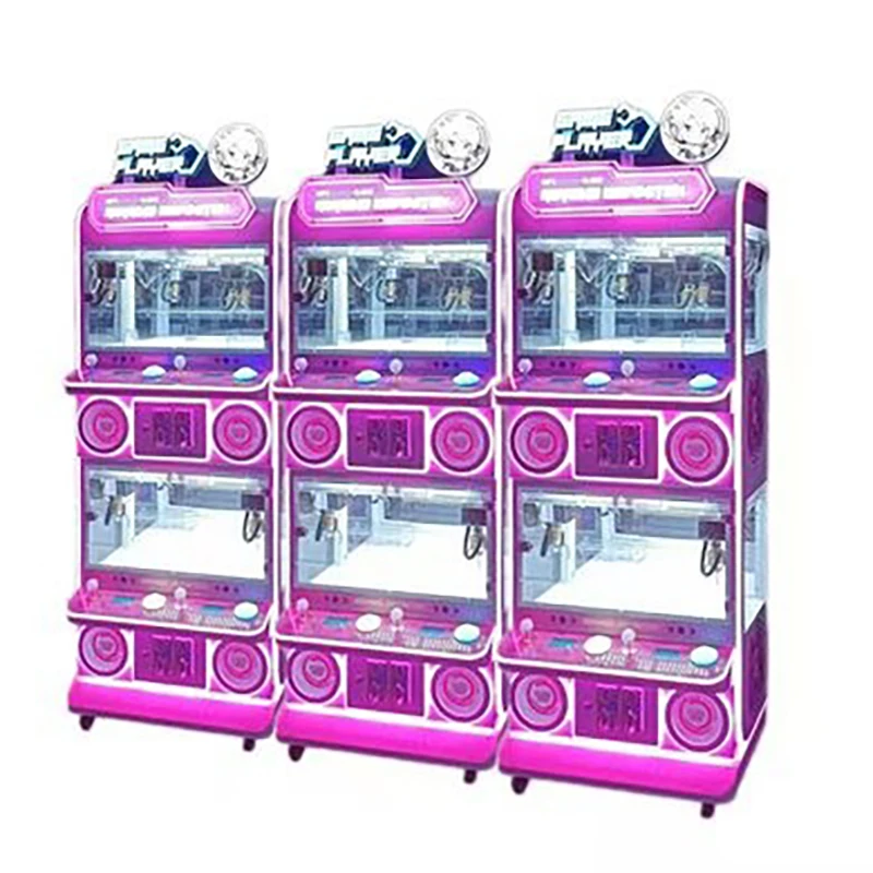 Best High Quality Colorful Coin Operated Grab Gift Crane Game Machine