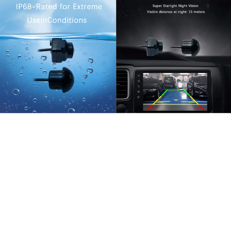 Hesida 360 AI Degree Car Security Camera 3D Bird View System 4 Way ...