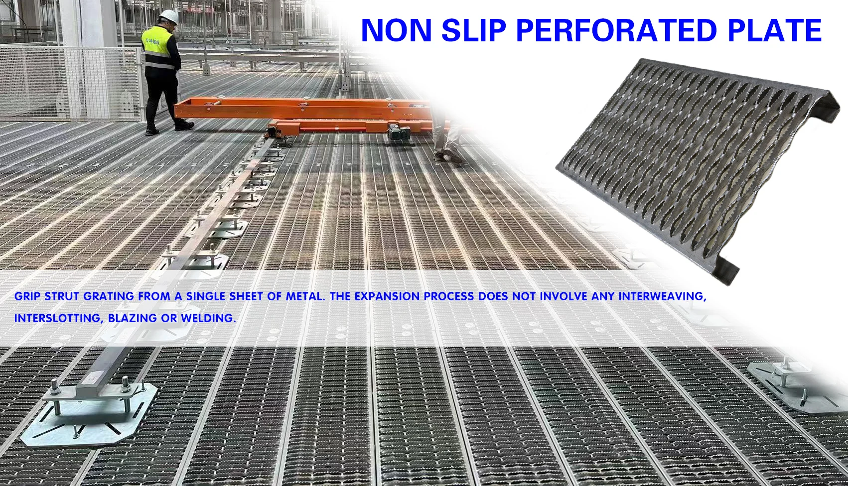 Aluminum Walkway Platform Perforated Sheet Safety Grating For Stair ...