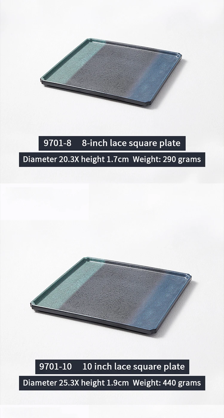 Stock Dinnerware Matte Black Wholesale Restaurant Melamine Food Serving ...