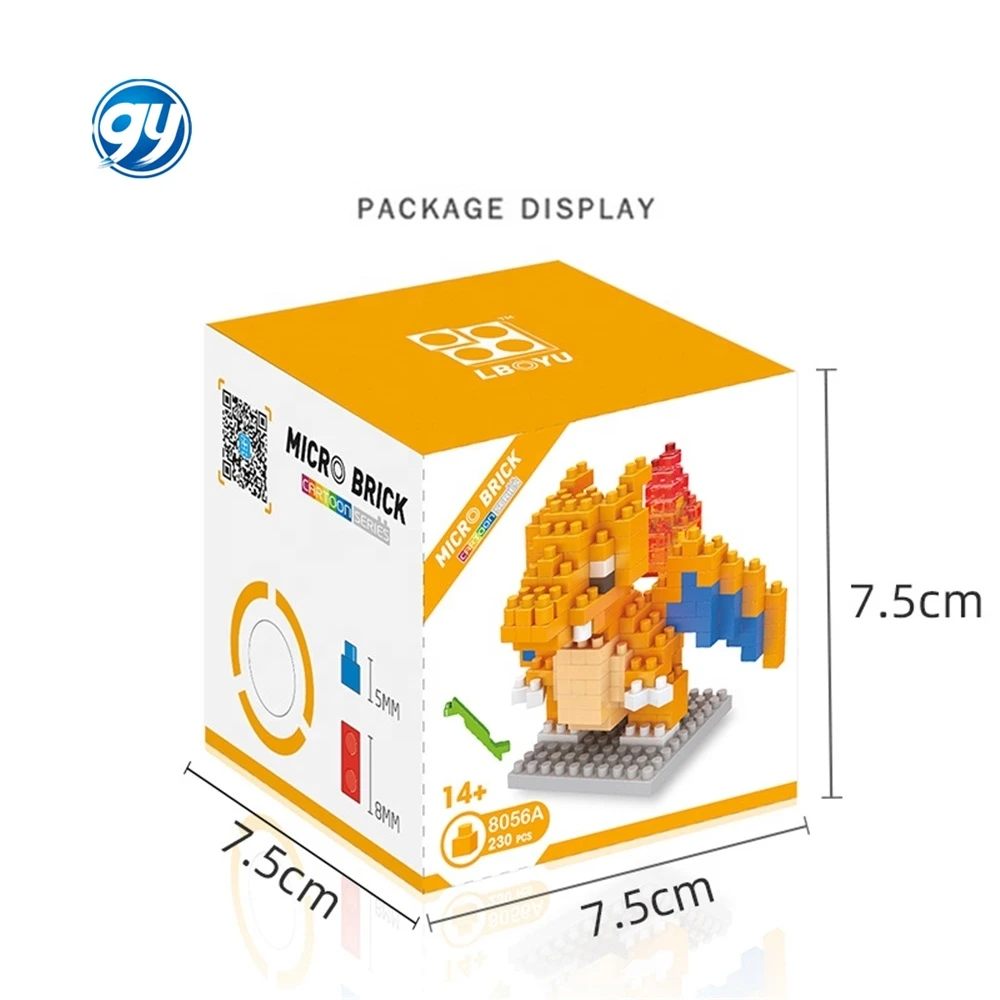 61 Styles Pokemoned Blocks Small Mini Building Block Pikachu Charizard ...
