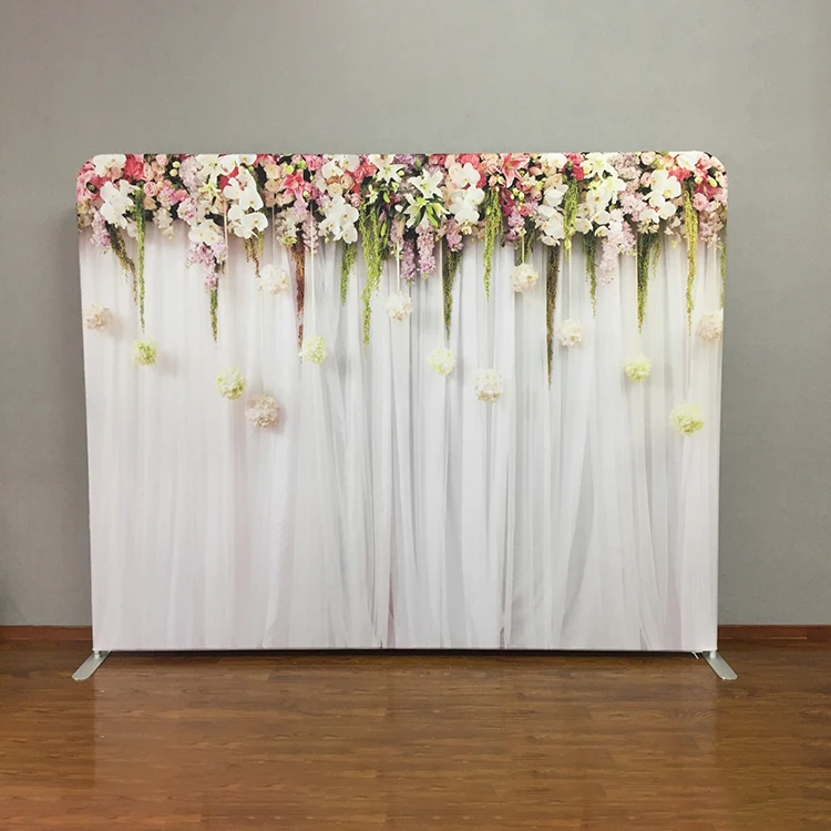 Easy Install 10x8 Ft Aluminum Tension Fabric Frame for Photo Booth Backdrop