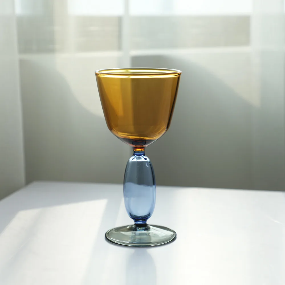 Handmade Modern Cocktail Coupes Vintage Art Decor Colored Coupe Glasses ...