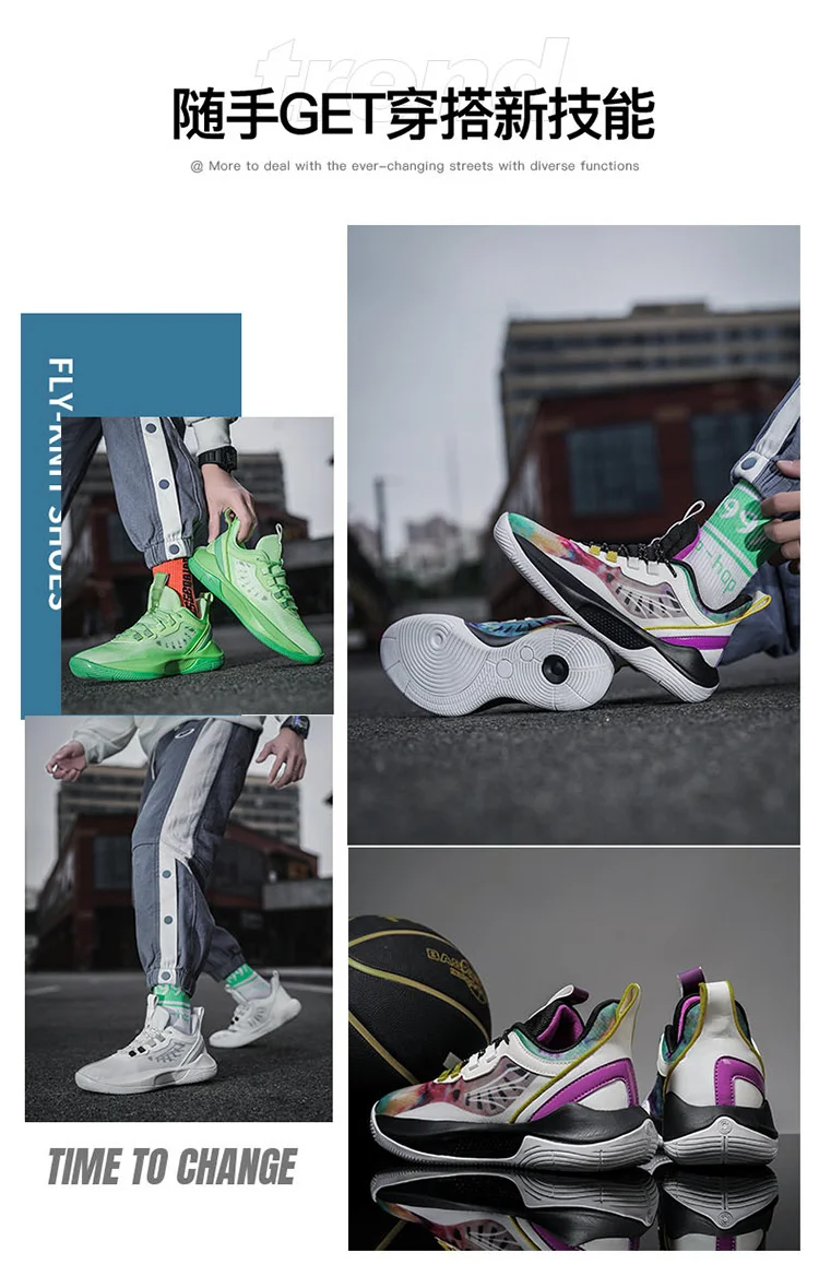 Basketbol Ayakkabisi Custom Oem Supported Anti-slip Lightweight Men Breathable Basketball Shoes ...