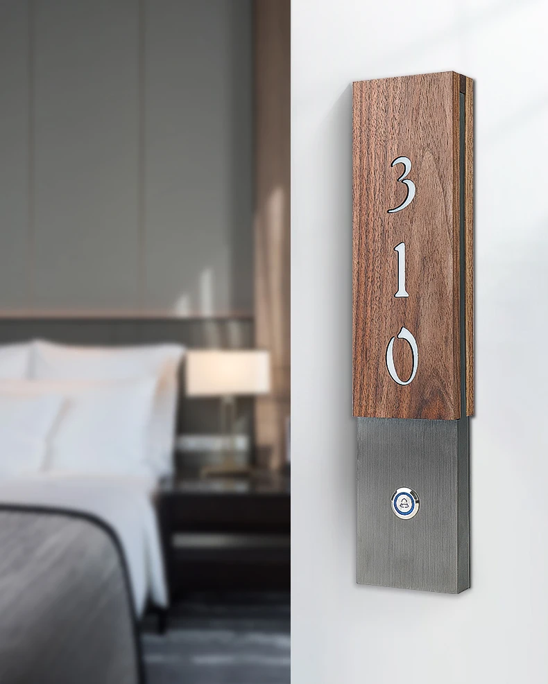 GTD Top Ranking Customized Walnut Stainless Steel Hotel Room Door ...