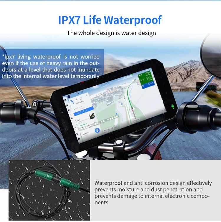 Sunwayi Waterproof Wireless Motorcycle Gps 5 Inch Carplay Screen ...