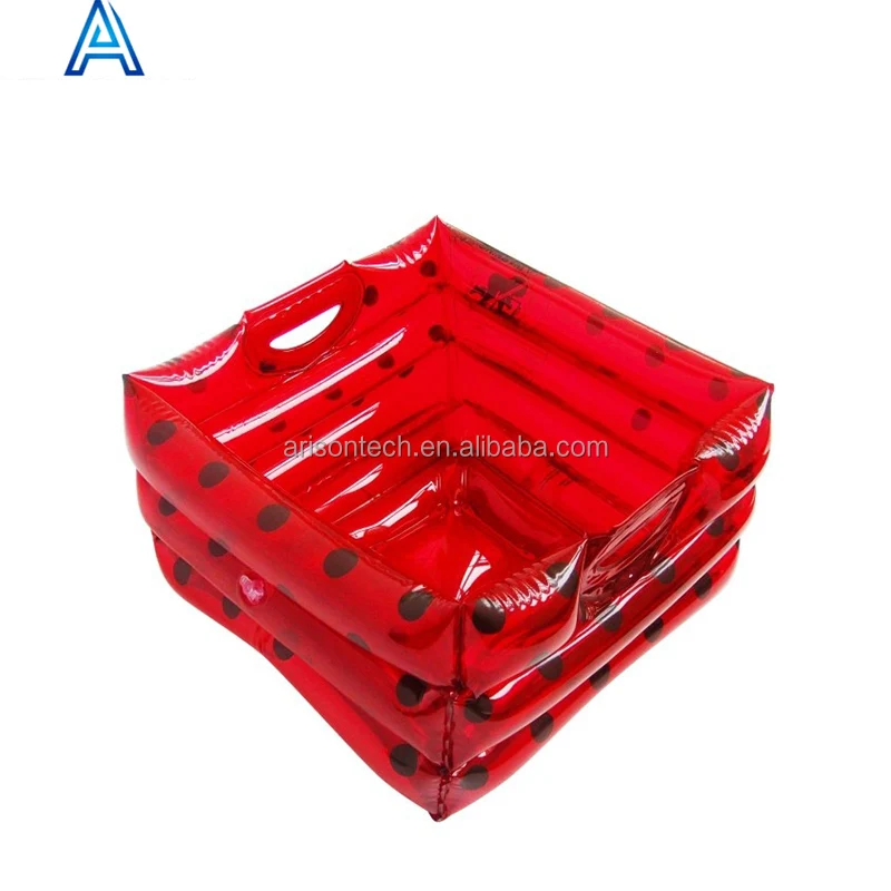 Eco-friendly Vinyl Pvc Air Blow Inflatable Foot Wash Basin Foot Bathtub ...