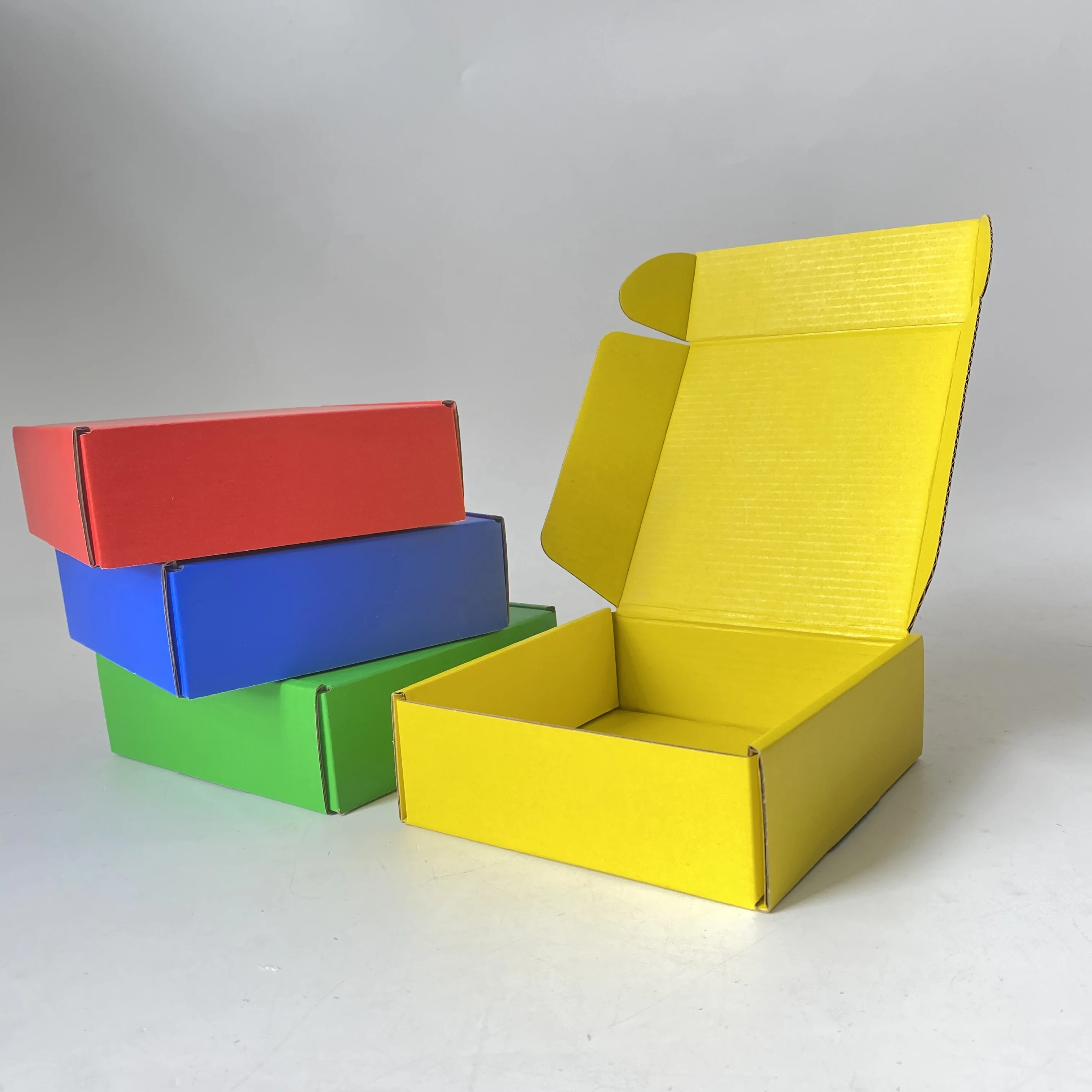 Custom Printed Logo Mailing Boxes Folding Corrugated Cardboard Paper ...