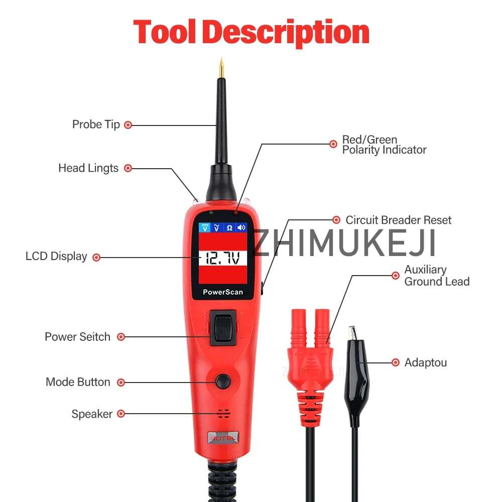 Bset Autel PS100 Power Scan Automotive Circuit Tester Electrical Test ...