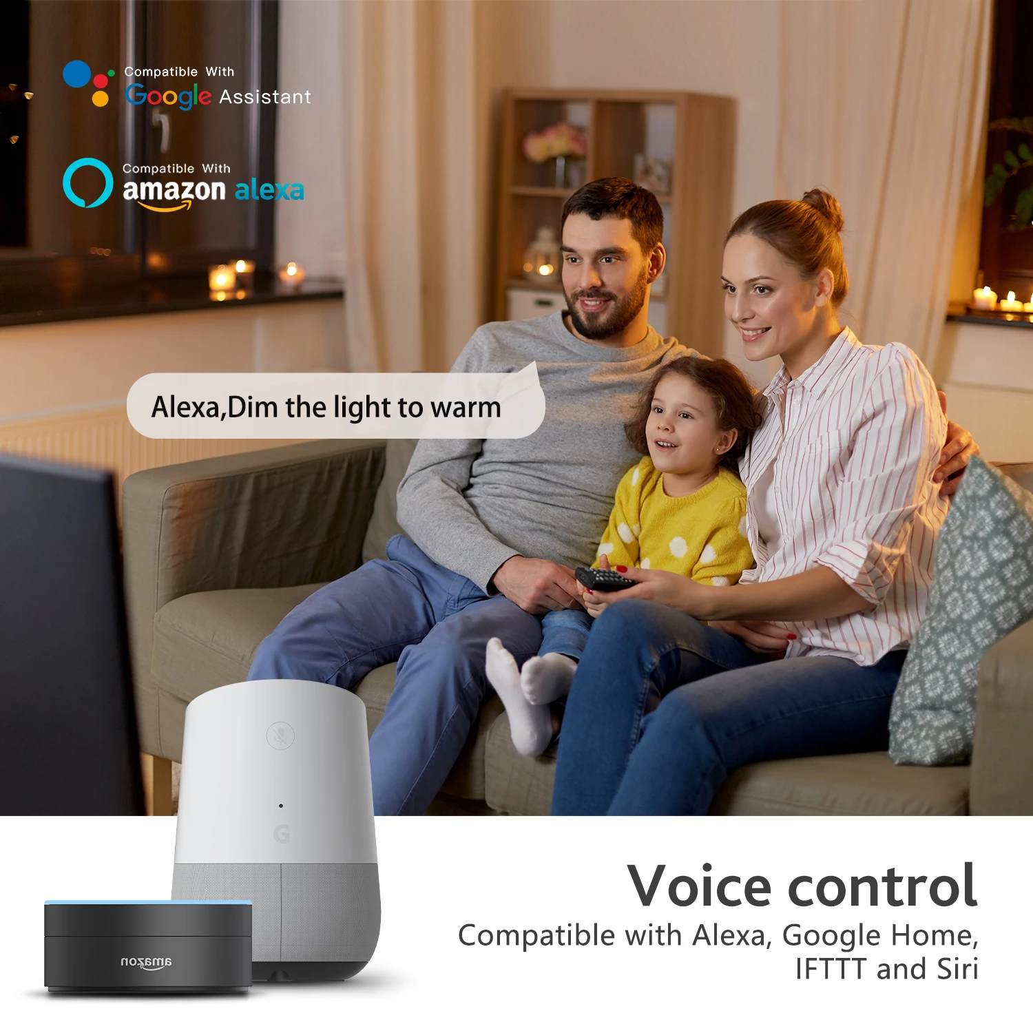 Smart Home Lighting with VACE Remote Lamp Google Control