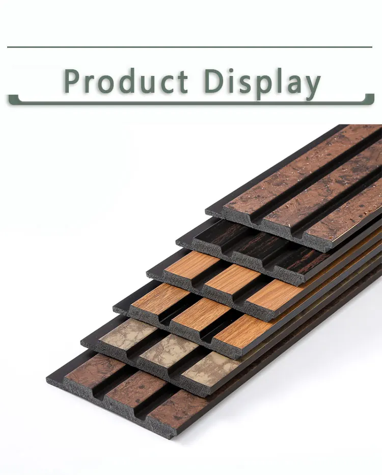 Bamboo Wood Fiber Integrated Wallboard PS Grid Board Ecological Wood ...