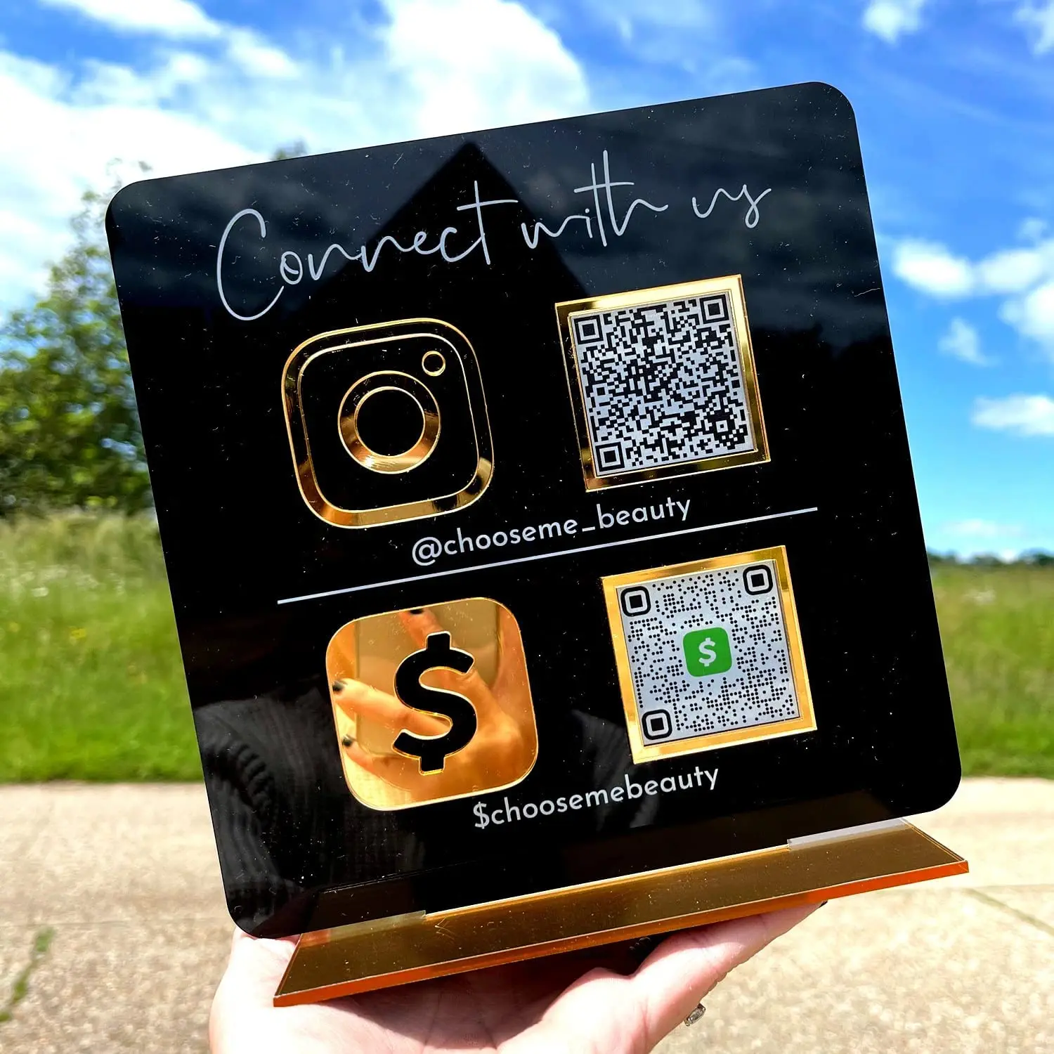 Custom Business Logo Personalized Vendors Pop up Shops Signage Social ...