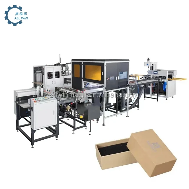 Automatic Rigid Box/gift Box/hard Board Box Making Machine With Visual Positioning Box Making ...