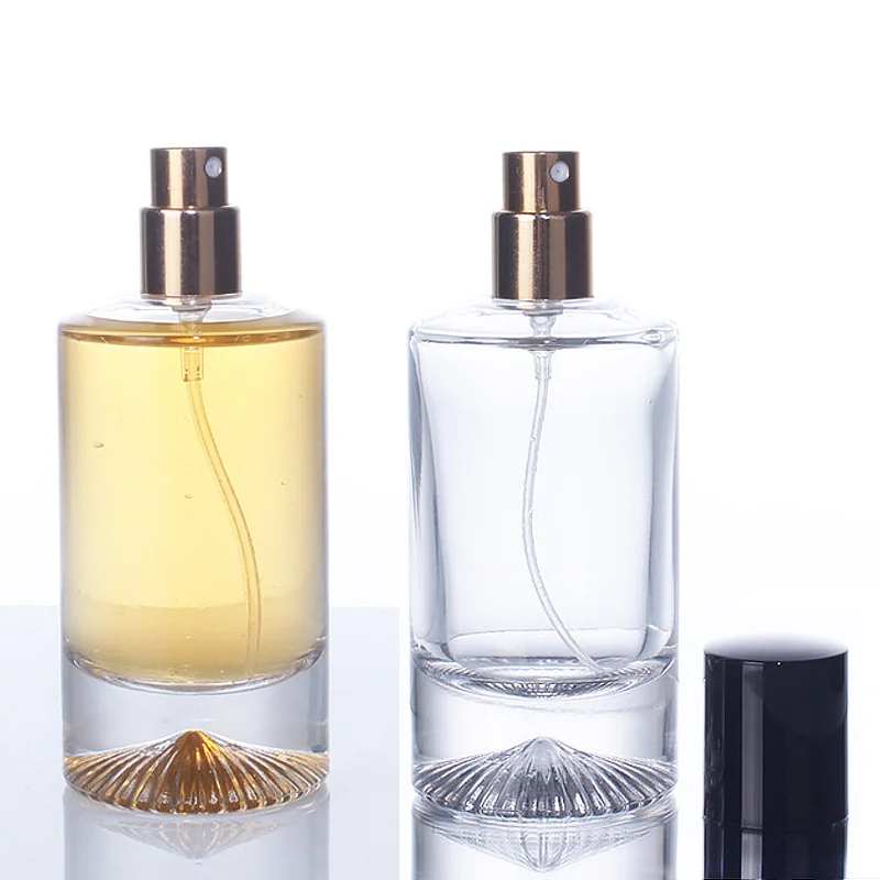 30ml & 50ml Round Clear Glass Perfume Bottle With Pump - Oem Available