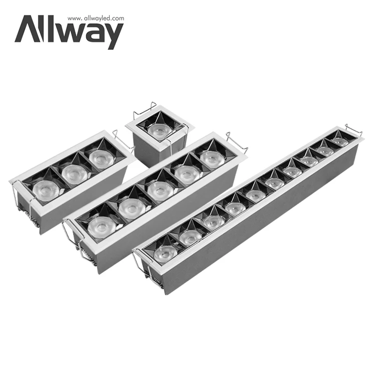 Allway High Quality Commercial Smd Wall Washer Indoor Showroom 20w Led Recessed Linear Downlight ...