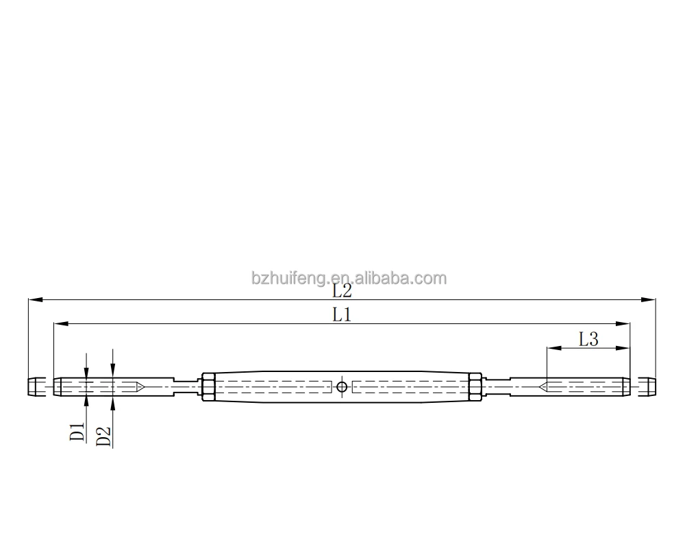 Stainless Steel Wire Closed Body Turnbuckle Swage and Swage European ...