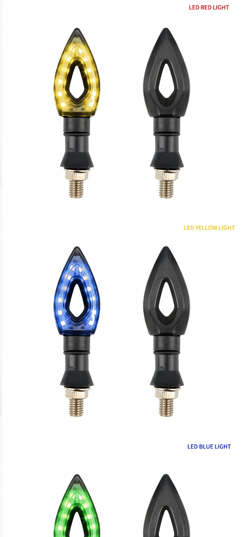 Hot Sale 12v Led Colored Turn Signal Light For Scooters Mopeds ...