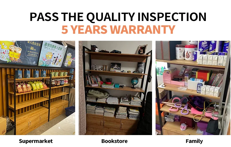 Customizable Multi-Layer Display Rack - Wooden Bookshelf