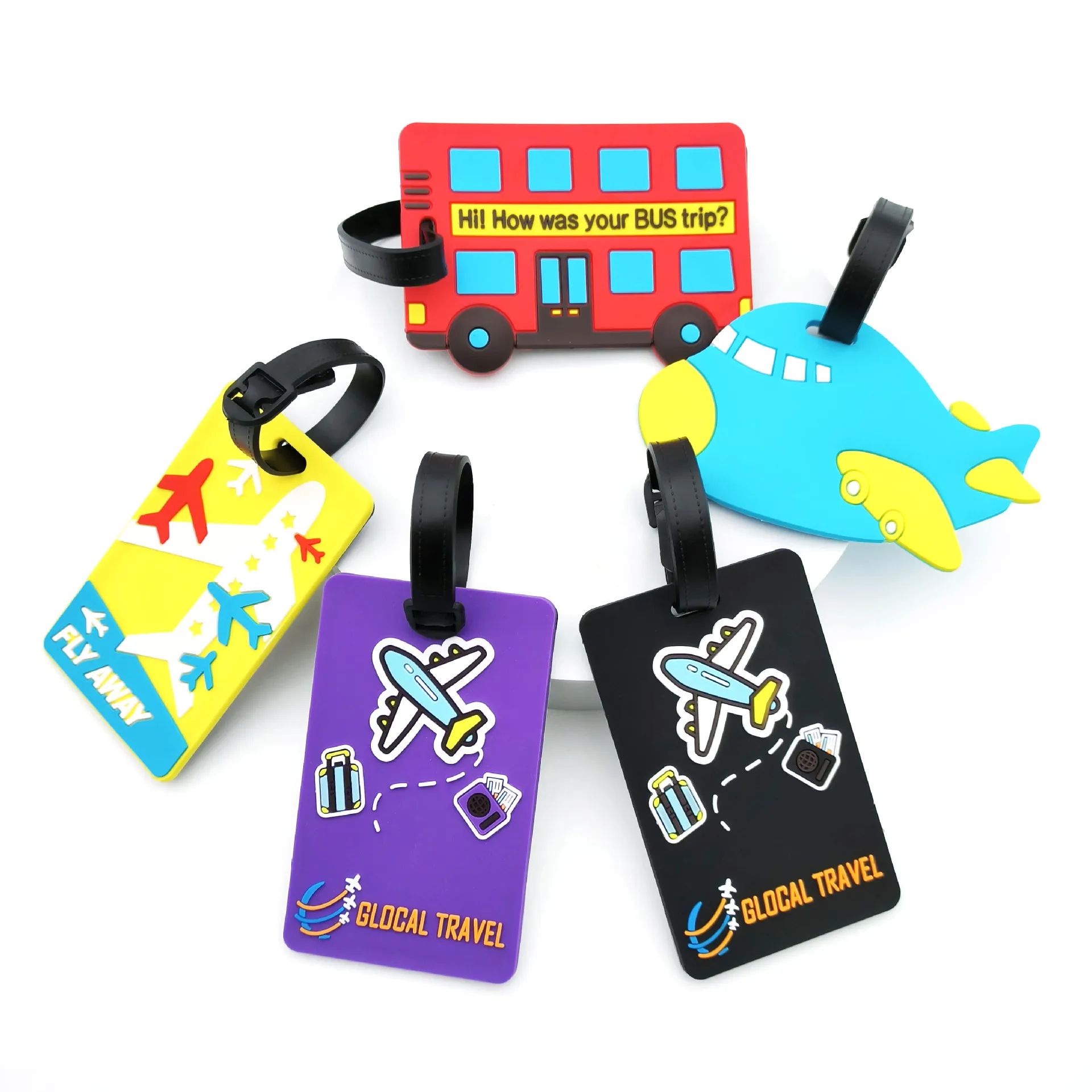 Customizable Travel Luggage Tags - Durable & Stylish