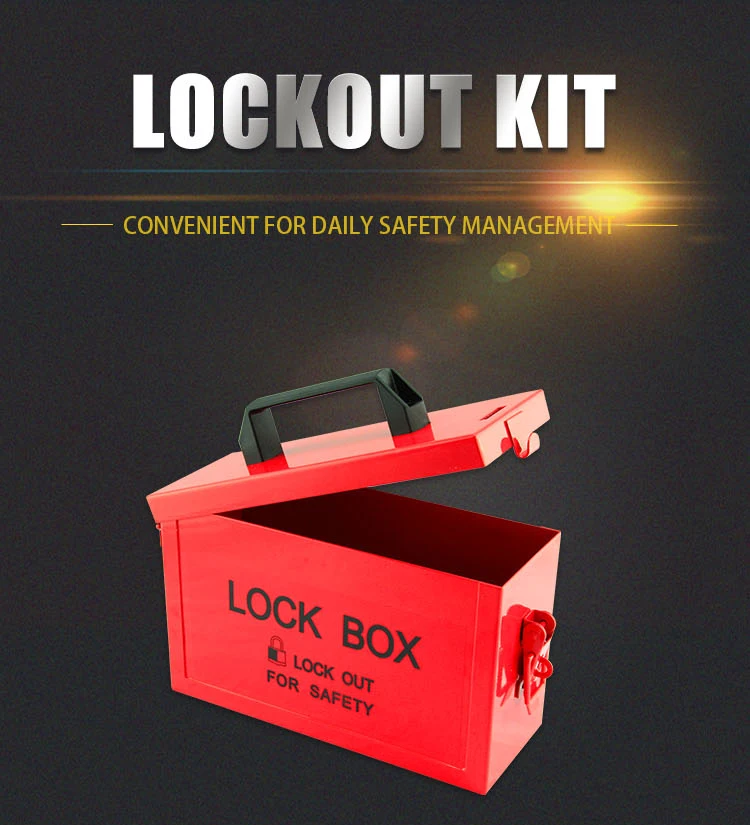 Group Lockout Tagout Kit Portable Lockout Box Single Management Carbon ...