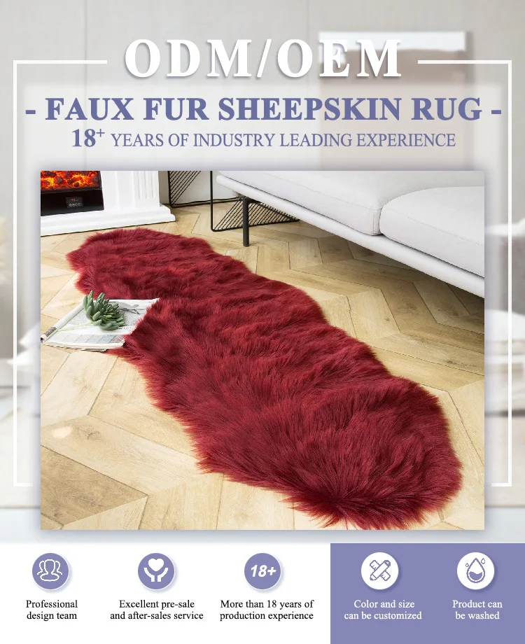 Luxury Fluffy Rugs Long Pile Comfortable Fake Fur Rug Sheepskin Rugs ...