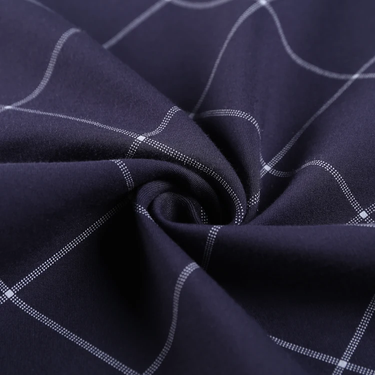 40s Compacted Nr Ponte Roma Designer Textile Checks Print Fabric - Buy ...