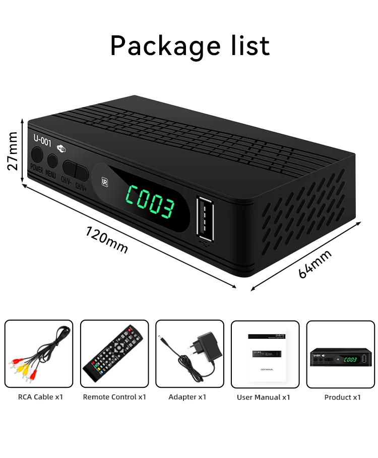 DVB-T2 Transmitter with Firmware Upgrade - HD Set Top Box