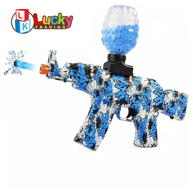 Lk Toys Amazon Ak47 Electric Blaster Ge Eco-friendly Splatter Ball Gun Automatic Water Beads ...