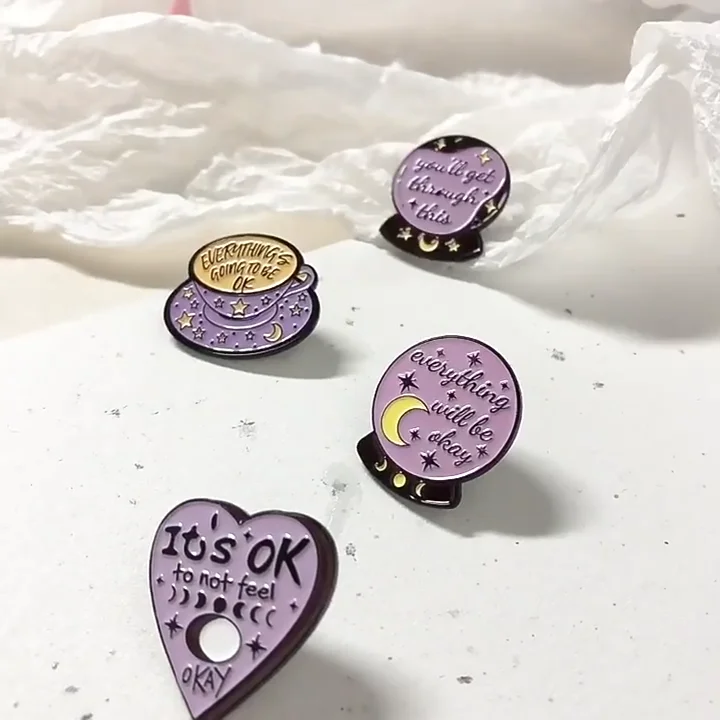 Creative Cartoon Funny Dialog Box Brooch English Alphabet Letters Soft ...