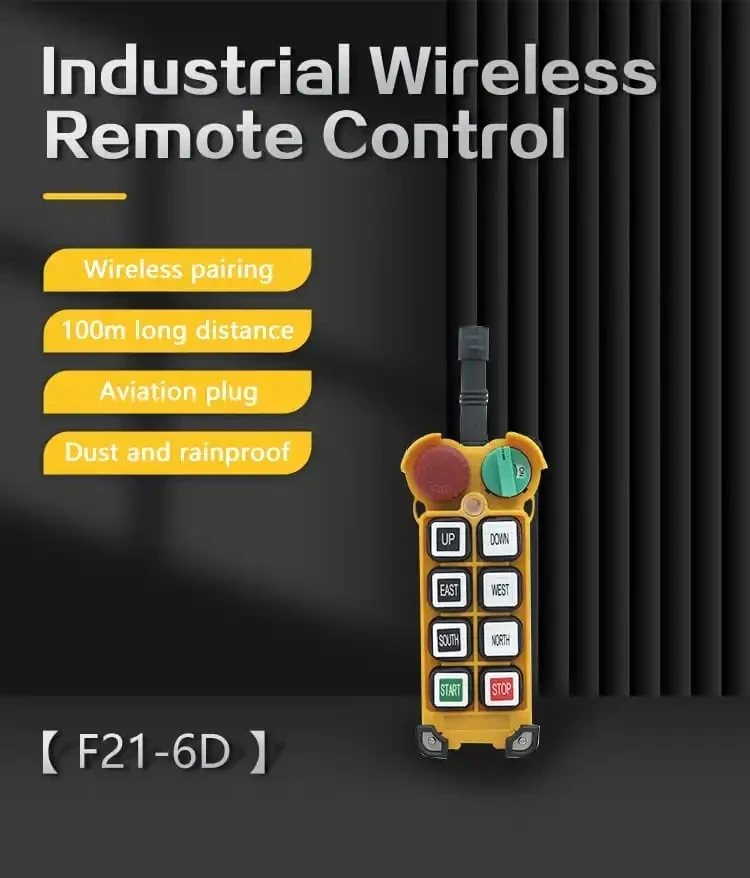 F24-6d,6-button Double Speed Wireless Industrial Remote Control ...