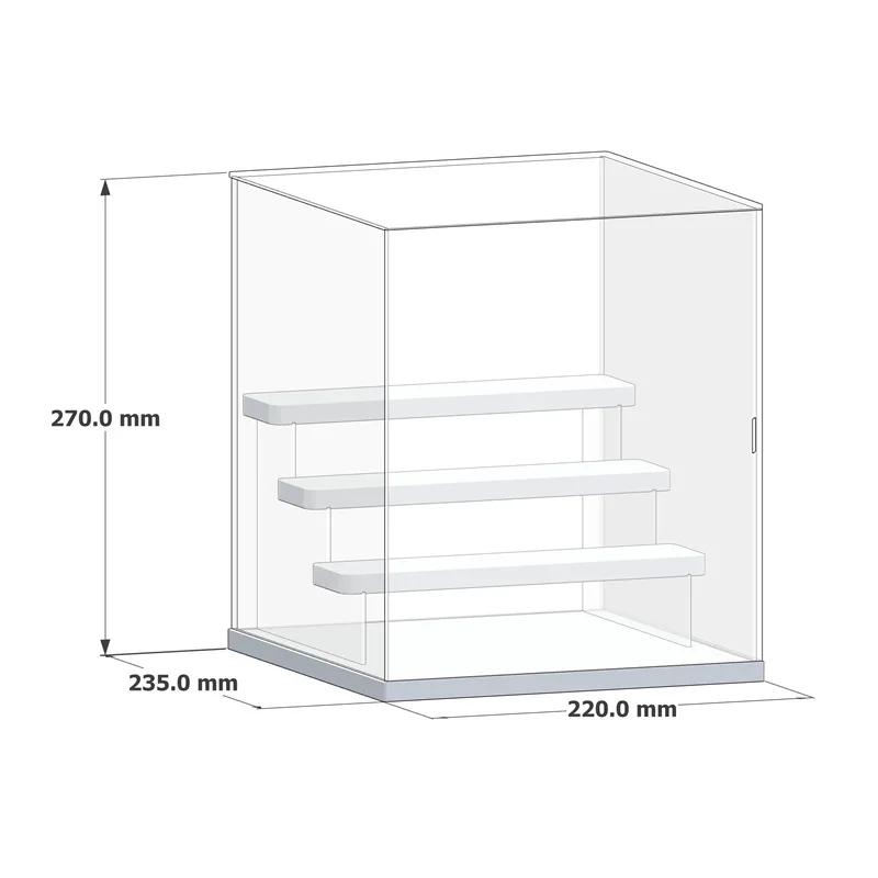 Acrylic Of Box Display Ladder Cabinet Plastic Transparent Toy Display ...
